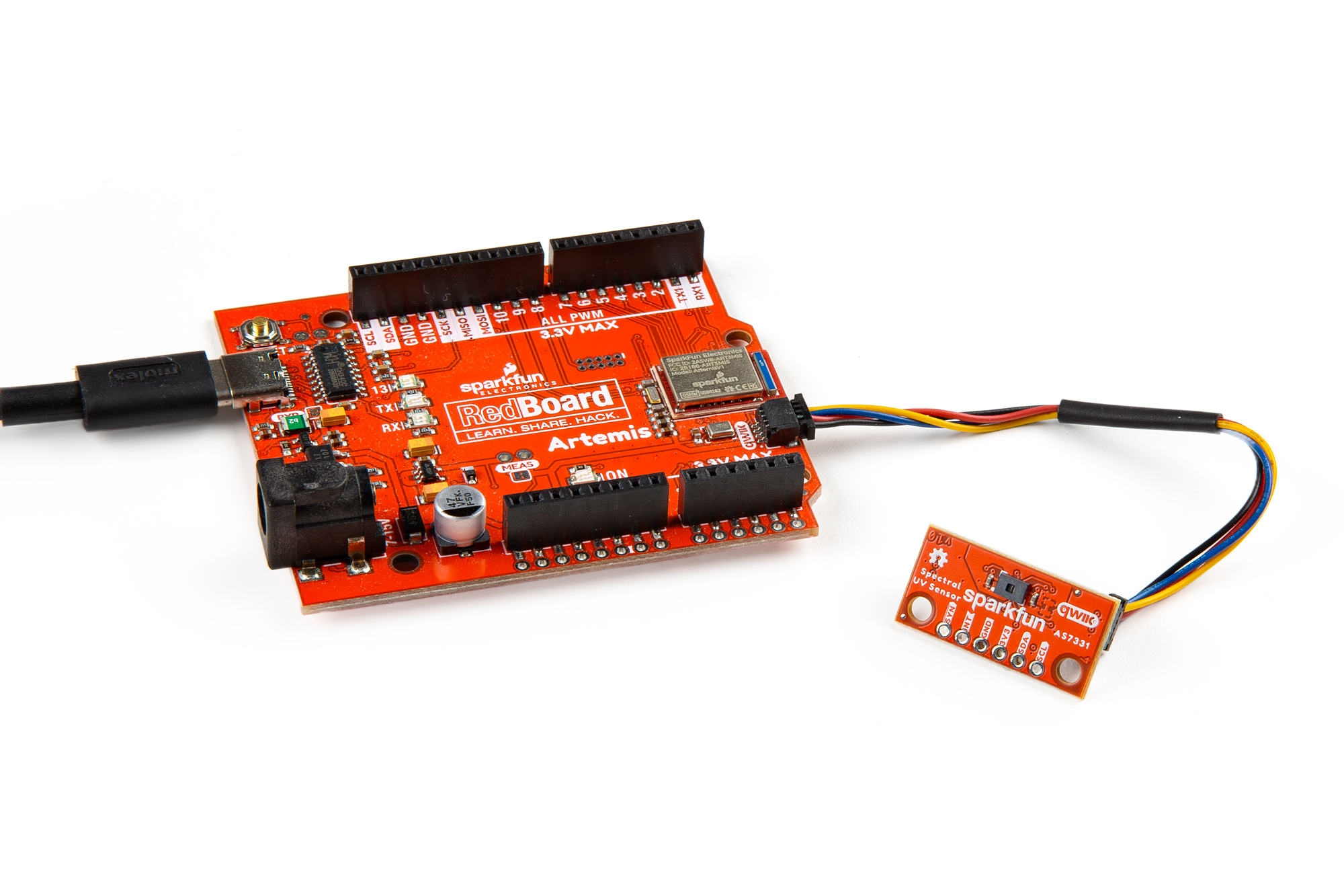 SparkFun Spectral UV Sensor - AS7331 (Qwiic) -Four Operating Modes